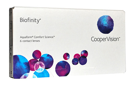 Biofinity (Comfilcon), Lentilles CooperVision mensuelles | Lenstore.fr
